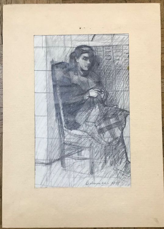 Sitzenden Dame Zeichnung Unleserlich Signiert (Gebraucht) in Root für CHF 5 – mit Lieferung auf ...