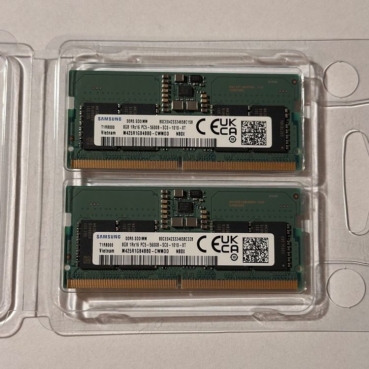 SAMSUNG 16 GB (2x8 GB) DDR5 5600MHz SO-DIMM RAM (Gebraucht) in Zürich ...