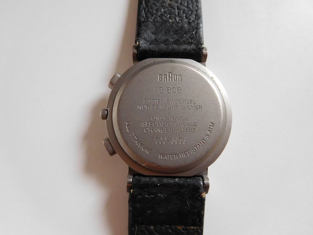 BRAUN AW75 Chrono Dietrich Lubs Dieter Rams Bauhaus Design (Defekt) in ...