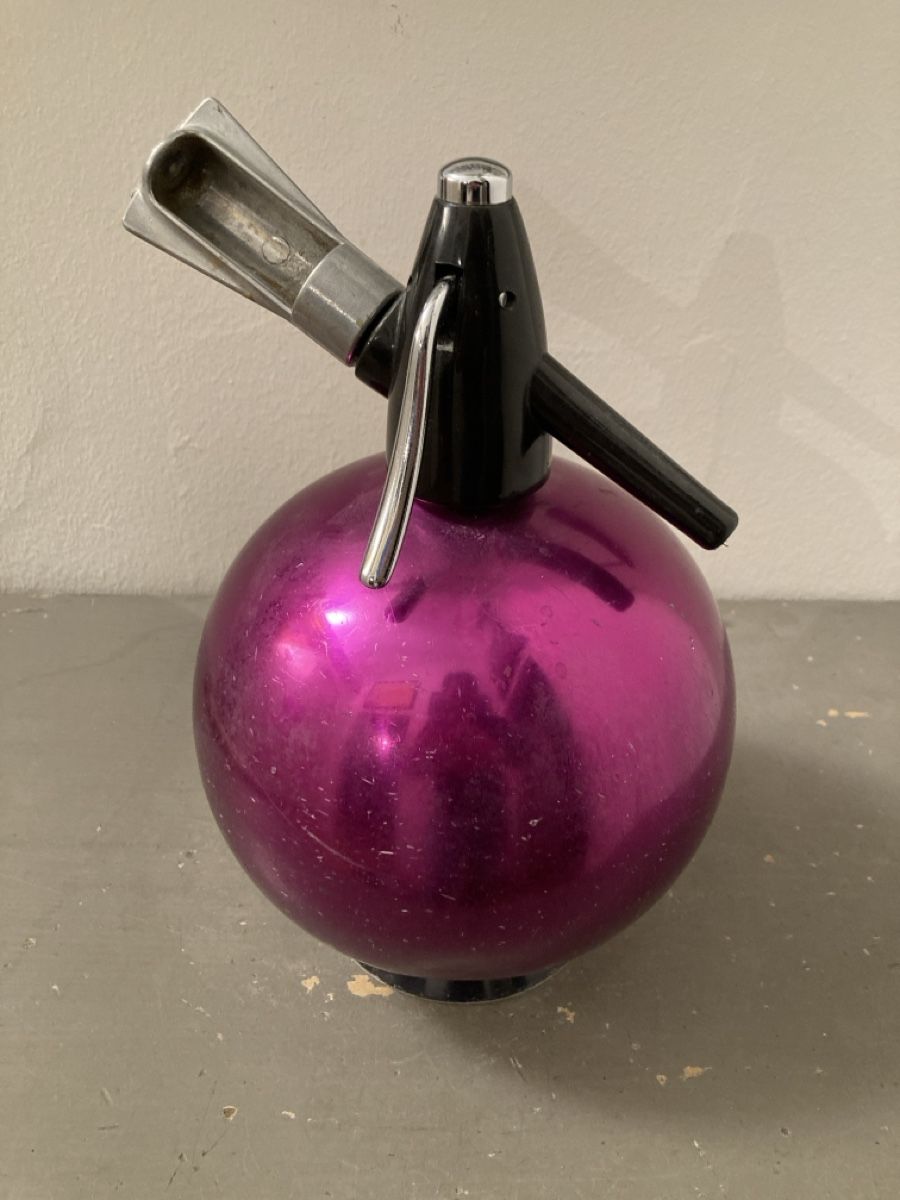 Pinke Siphon Flasche, Soda Wasser Spender, Vintage Stil (Gebraucht) in ...