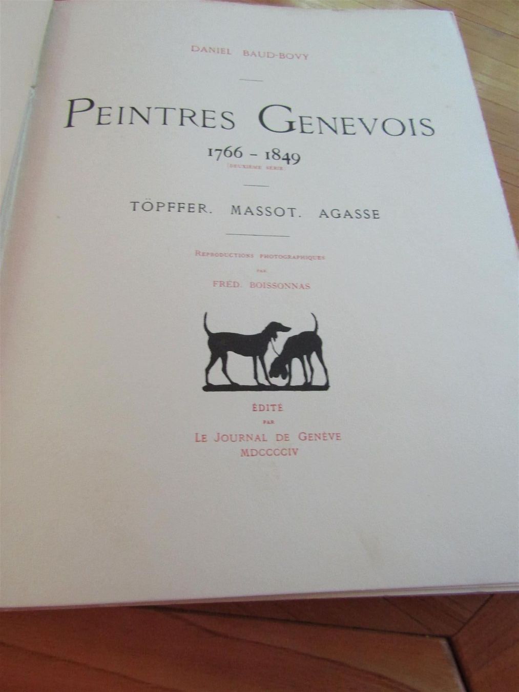 Buch Peintres Genevois 2eme Série 1766-1849 (Nr.14) (Defekt) in ...