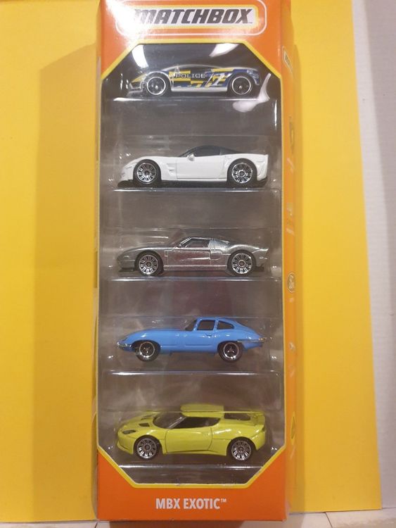 5 er Set Matchbox MBX EXOTIC 2021 (Neu und originalverpackt) in ...