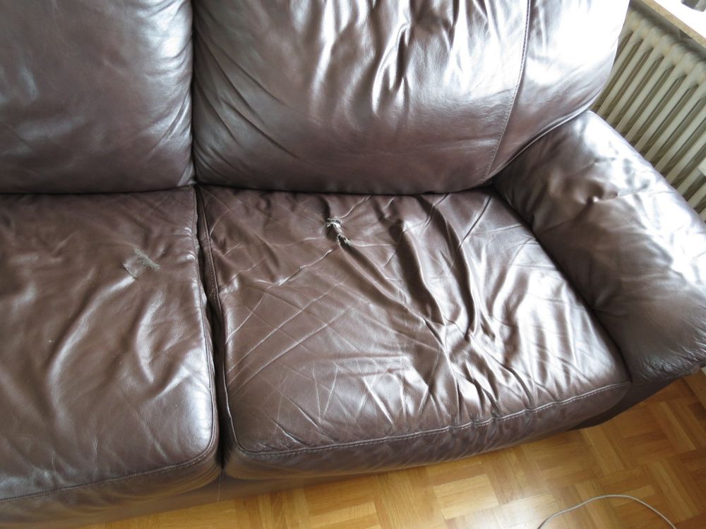 Gratis abzugeben.Echt Leder Sofa. | Kaufen auf Ricardo
