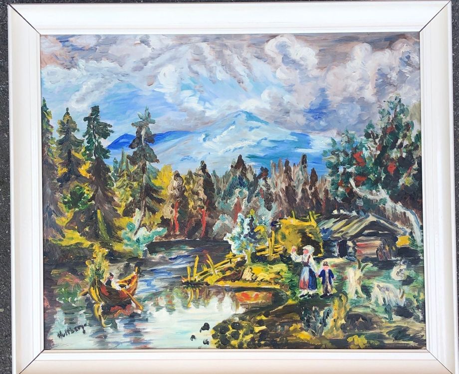 Alte Landschaft Gemälde signiert | Kaufen auf Ricardo