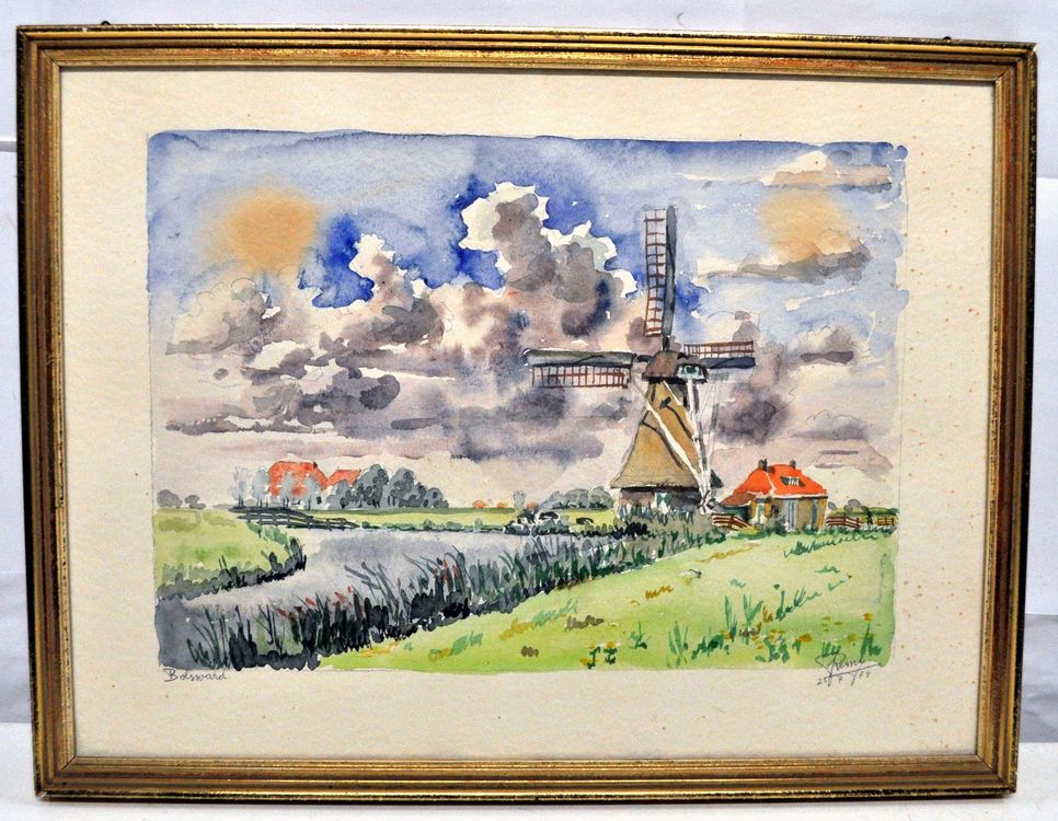 Aquarelle 1974 (voir signature) (Gebraucht) in Neuchâtel für CHF 40 – nur Abholung auf Ricardo ...