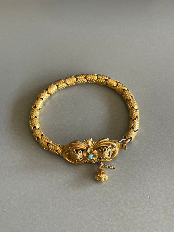 HISTORISMUS ARMBAND filigran TÜRKIS Pampel 18cm, ansehen RAR (Gebraucht ...