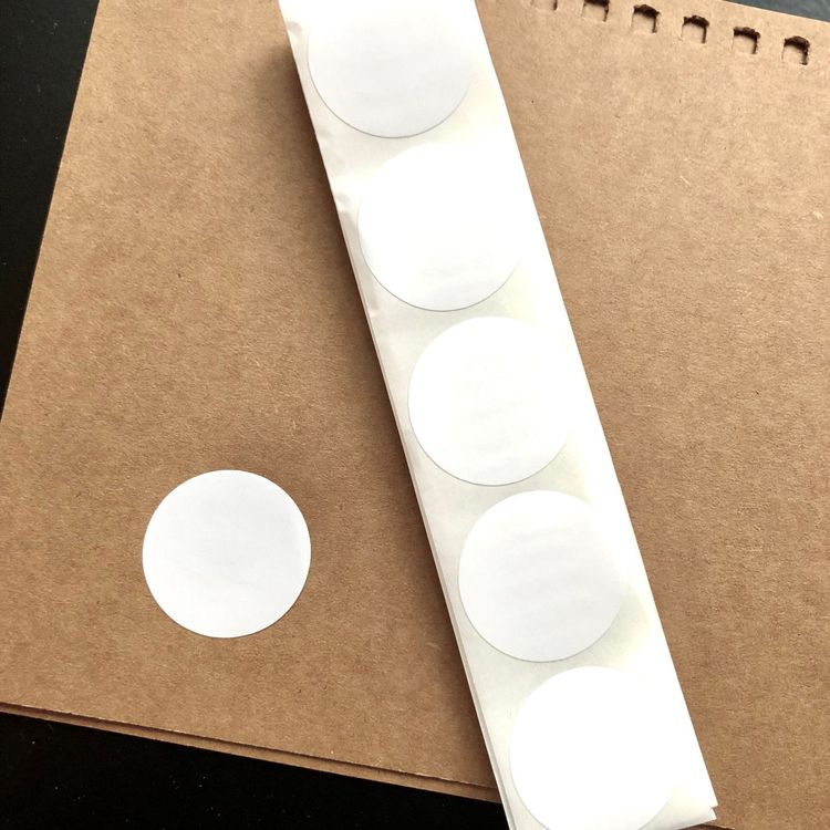40 Sticker rund weiss 2,5cm Durchmesser | Kaufen auf Ricardo