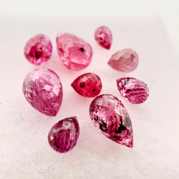 Natural Ruby - 3 to 6 mm - 3.33 ct - 9 Pcs - Madagascar (Neu (gemäss ...