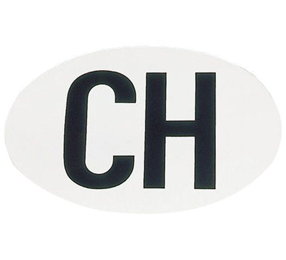 CH Kleber, Autoaufkleber Schweiz, Oval (Neu und originalverpackt) in ...