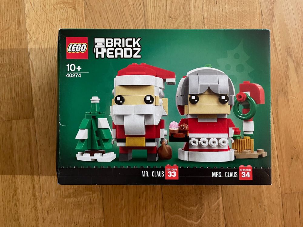 Lego 40274 Brickheadz Mr. and Mrs. Claus, OVP (Neu und originalverpackt ...