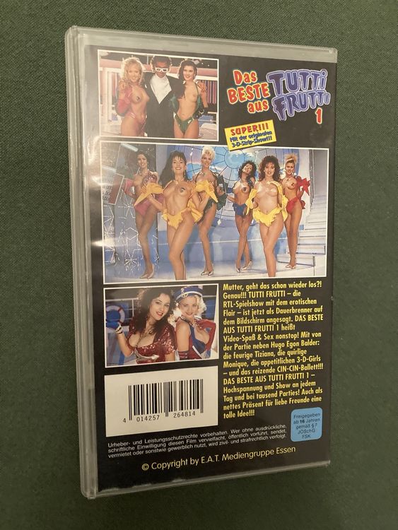 Tutti Frutti RTL Hugo Egon Balder Monic Strip Sexy Spiel VHS (Gebraucht ...