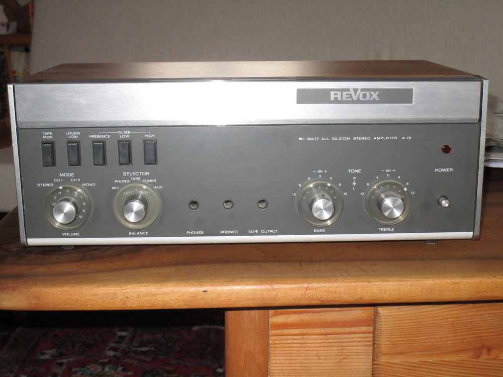 Revox Verstärker A78 und Revox FM-Tuner A76 (Gebraucht) in Dussnang für CHF 95 – nur Abholung ...