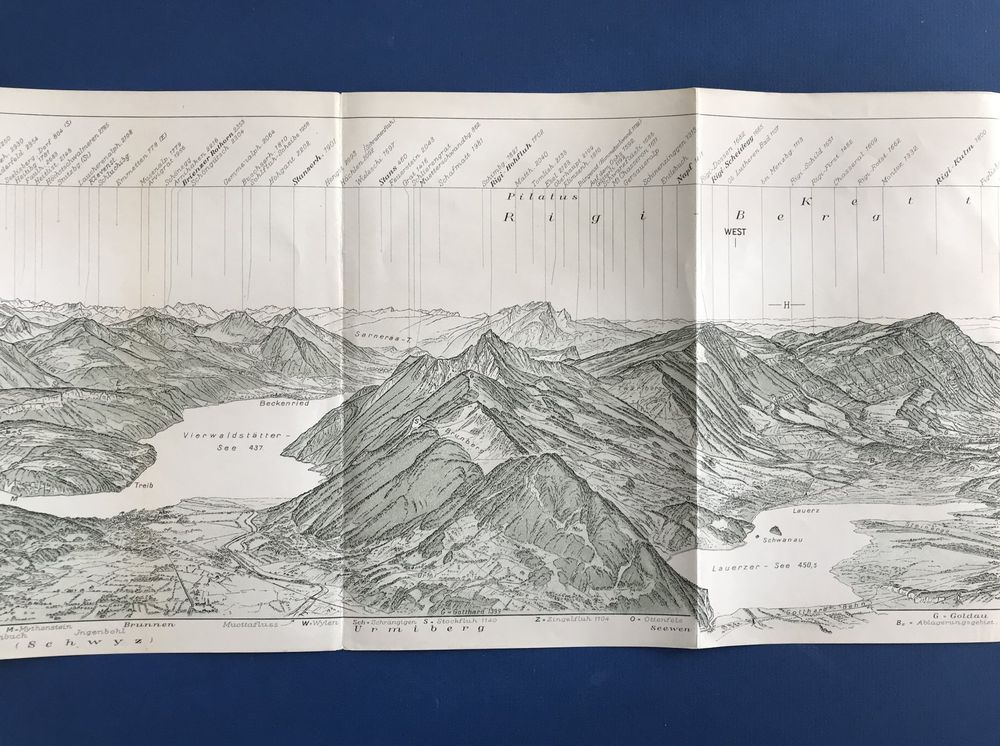 MYTHEN-PANORAMA VON ALBERT HEIM / HOFER ZÜRICH 1924 (Gebraucht) in ...