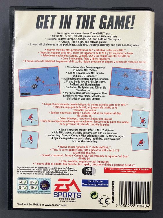 NHL 97 Hockey Sega Mega Drive Komplett Retro Game 90s (Gebraucht) in ...
