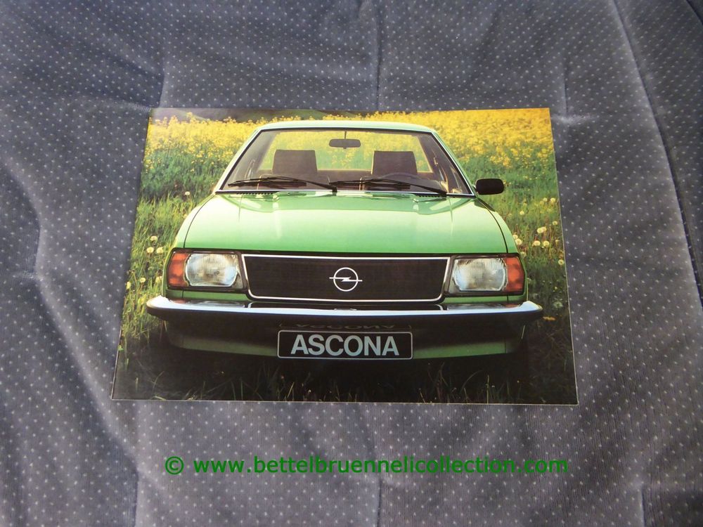 Opel Ascona B 1977/11 Prospekt französisch GM-Biel (Gebraucht) in ...