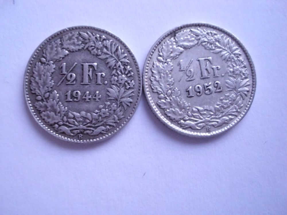 2 x 50 Rappen 1944/52 | Kaufen auf Ricardo