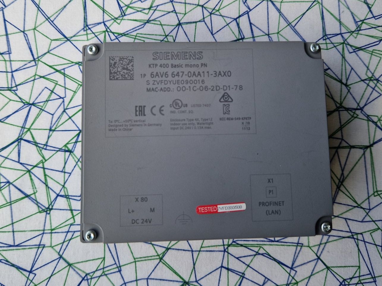 Siemens SIMATIC HMI KTP400 Basic mono PN (Nr.2) (Gebraucht) in Zürich ...