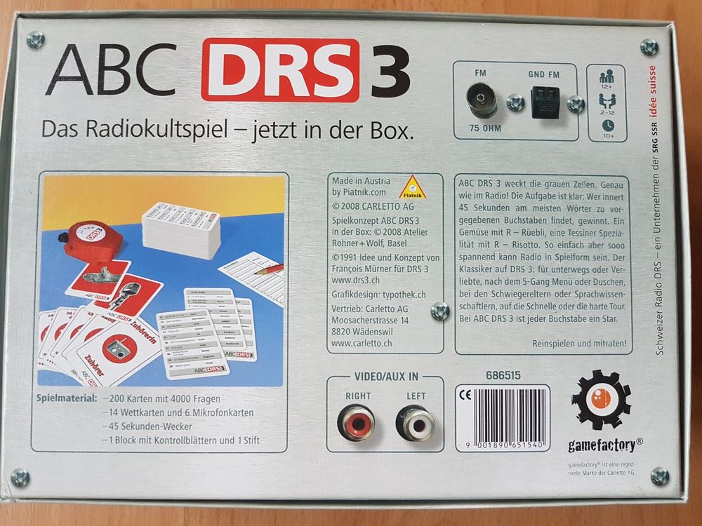 ABC DRS 3 / RADIO KULTSPIEL (NEUWERTIG) | Kaufen auf Ricardo