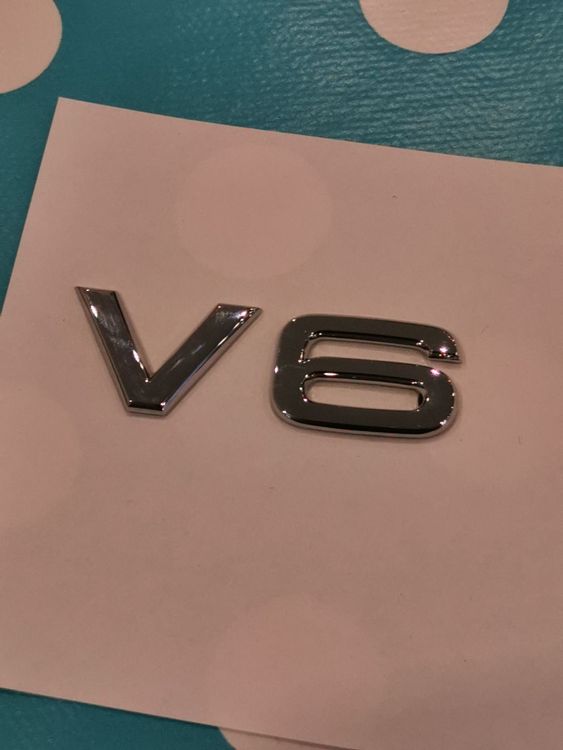 V6 Schriftzug, Logo, Emblem, NEU | Kaufen auf Ricardo