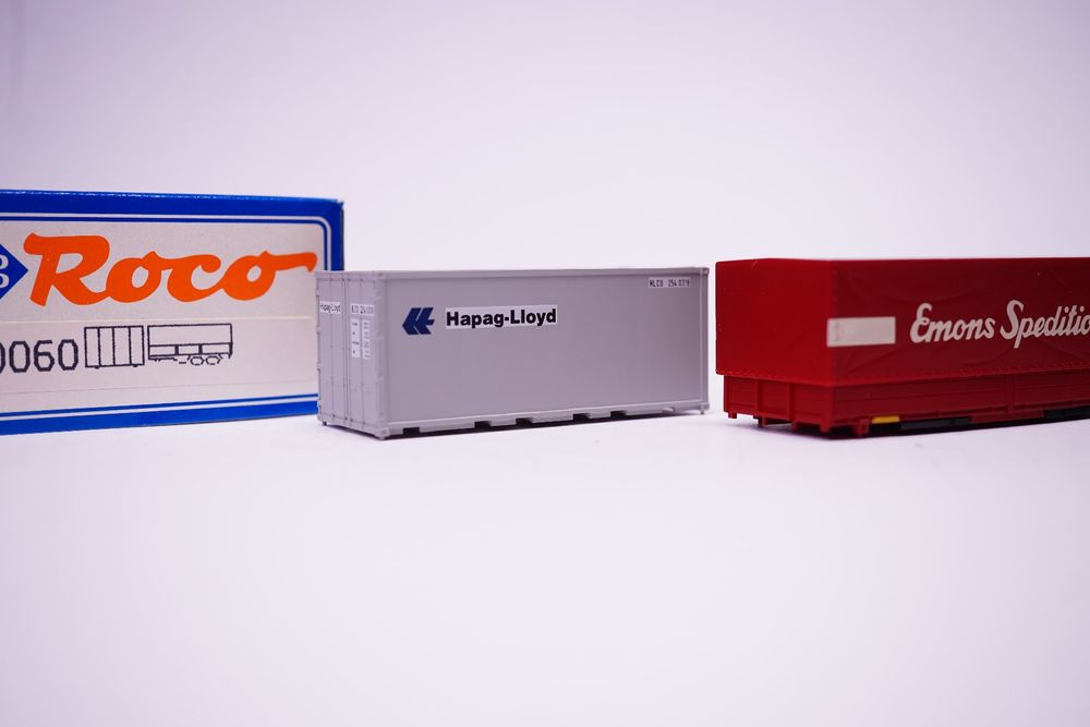 2ß Roco 40060 Container Set Hapag-Lloyd / Emons Spedition (Gebraucht ...