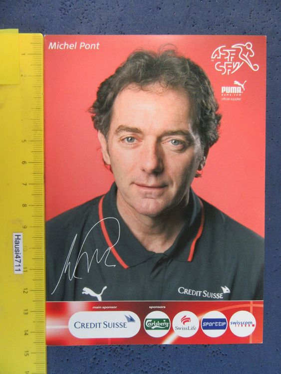 MICHEL PONT FOTO-AUTOGRAMMKARTE SFV (Gebraucht) in Ettingen für CHF 1 ...