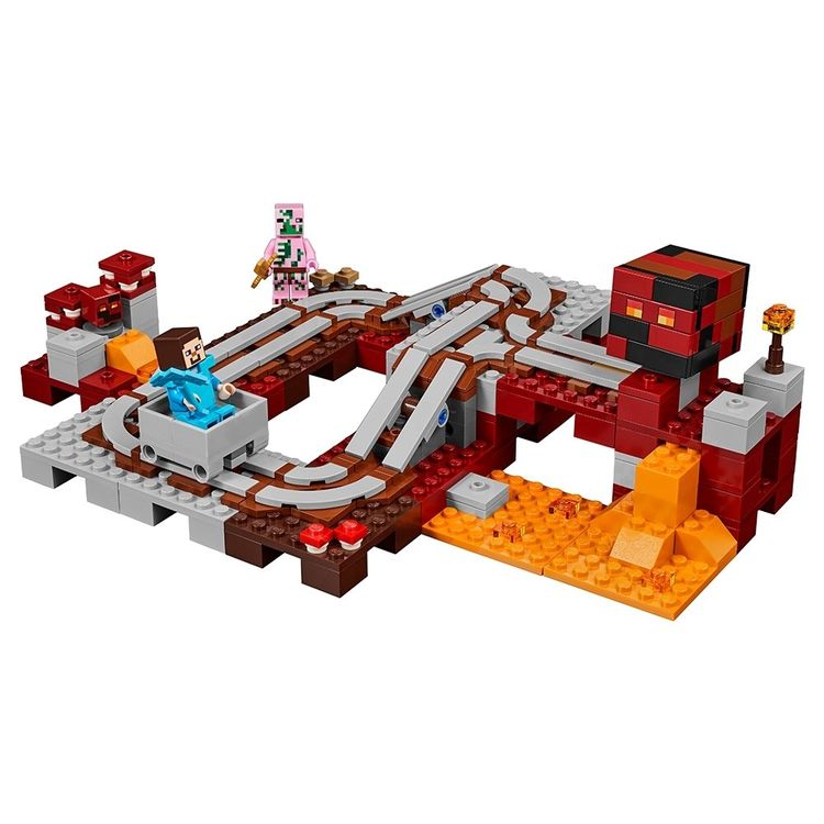 Lego Minecraft The Nether Railway, 21130, complet (Gebraucht) in ...