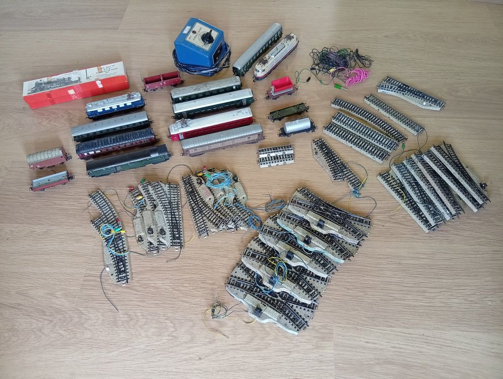 Set Modellbahn Loks Märklin Hag Lima Buco Wagen Weichen (Gebraucht) in ...