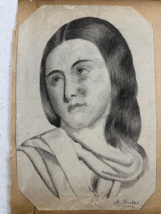 Helene Labhardt (1887-1965) Beide Antike Zeichnung Handsign. (Gebraucht ...