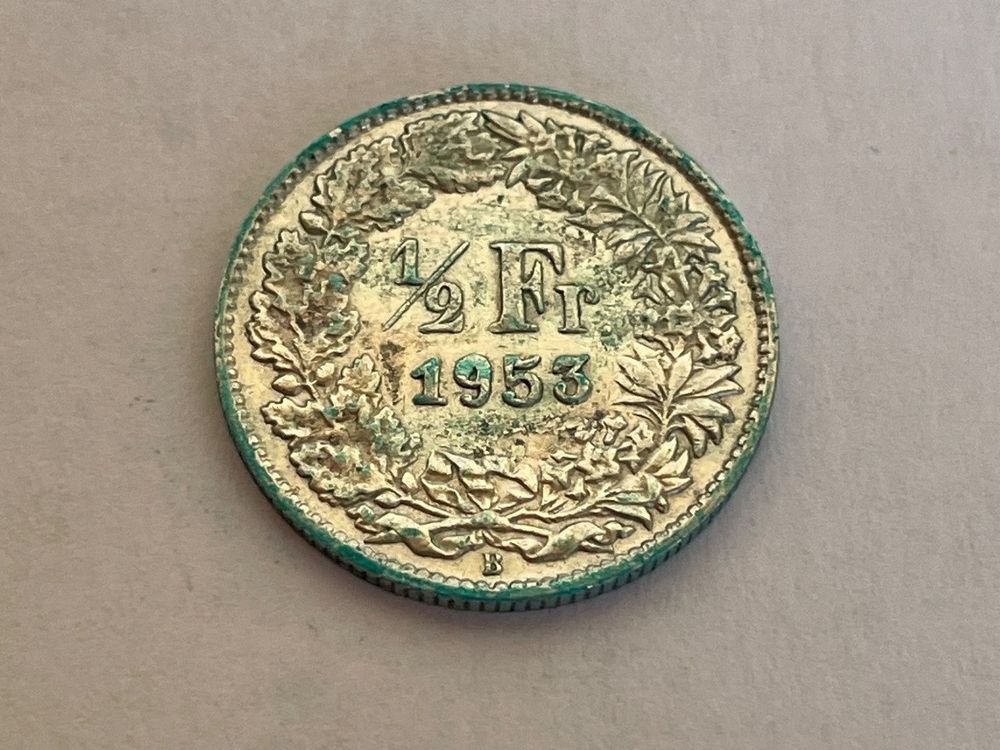 Superbe pièce ½ Fr HELVETIA 1953 en Argent | Kaufen auf Ricardo
