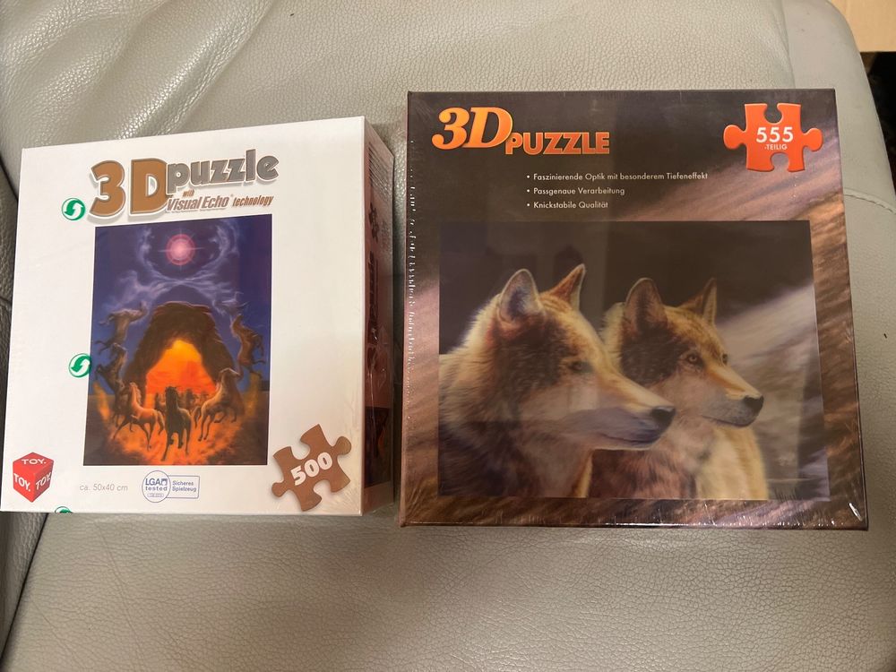 2 Neu 3D Puzzle mit Tiefeneffekt (m) (Neu (gemäss Beschreibung)) in Rorschach für CHF 5 – mit ...
