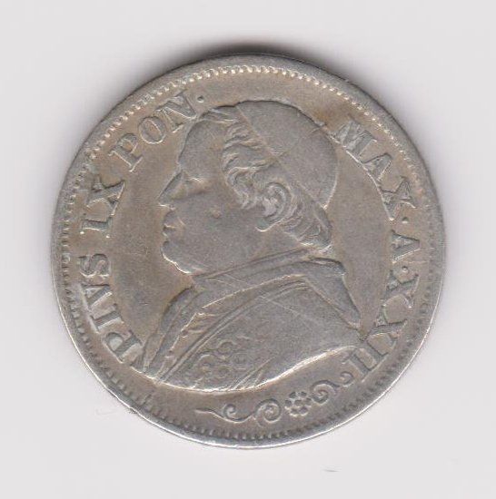 Stato Pontificio 10 Soldi 1868 R Pius IX (Gebraucht) in WilSG für CHF 10 – mit Lieferung auf ...