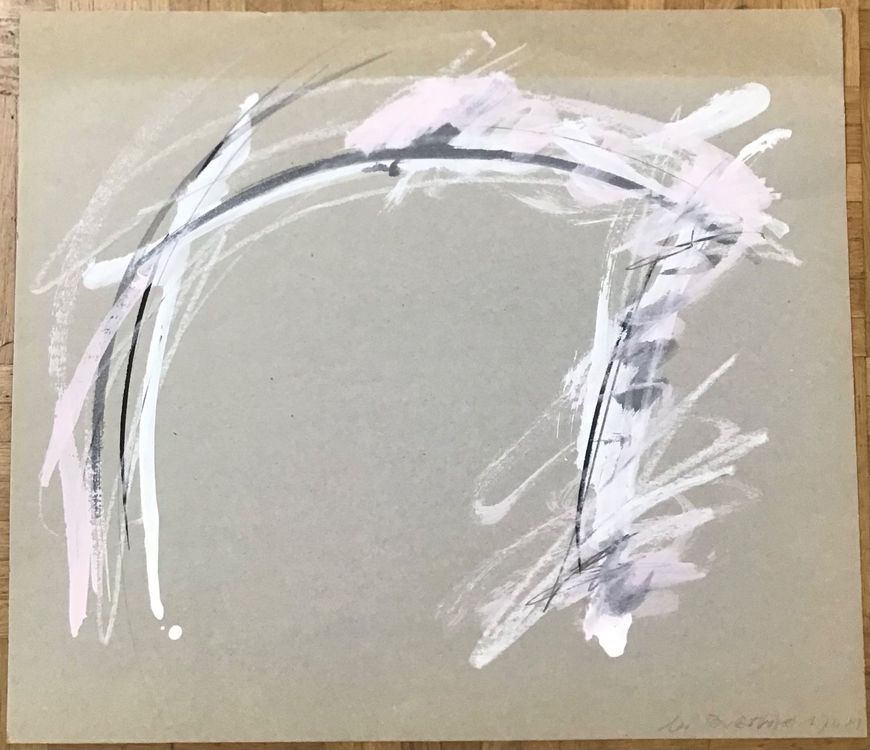 Abstrakte Mischtecknik Unleserlich Signiert | Kaufen auf Ricardo