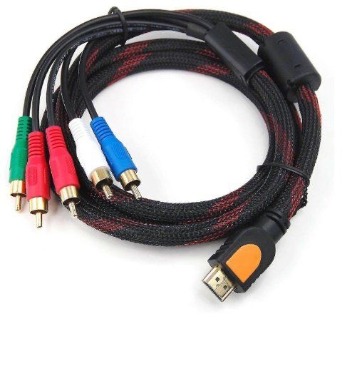Hdmi Stecker auf 5 Rca RGB Audio Video Av Component Kabel (Neu (gemäss ...