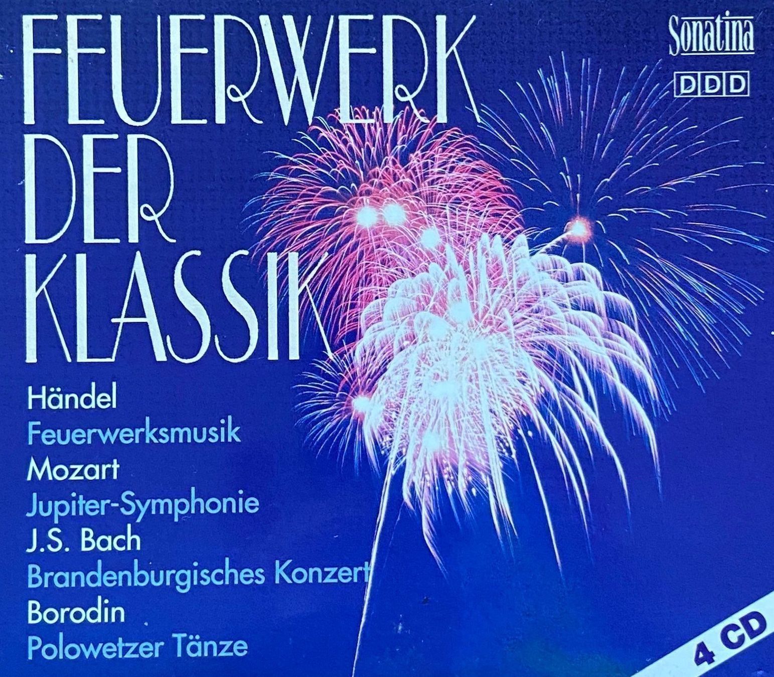 4 CDs FEUERWERK DER KLASSIK • Mozart • Bach • Händel • Haydn (Gebraucht ...
