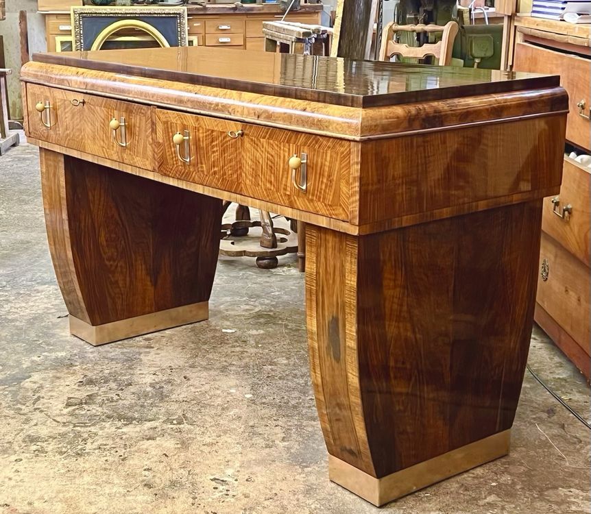 ORIGINAL ART-DECO SIDEBORD. SCHELLACK POLITUR. Aufgefrischt. (Gebraucht ...