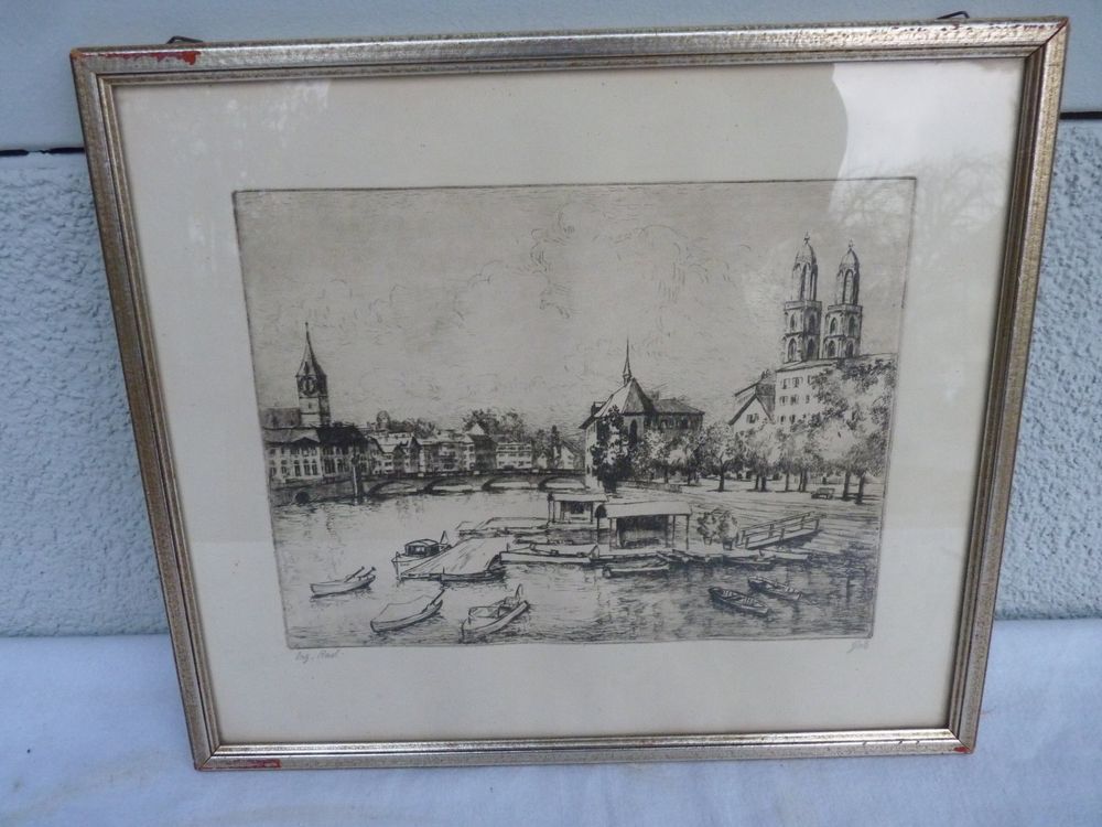 Stich Zürich. Original Radierung (Gebraucht) in Küsnacht ZH für CHF 10 ...