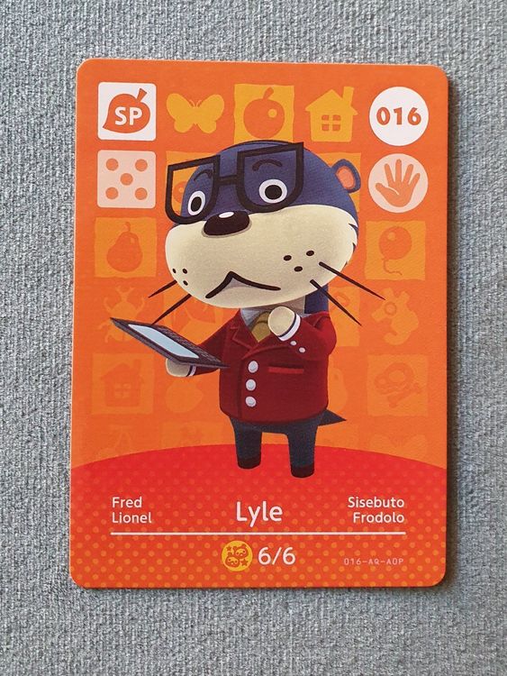 Carte amiibo Série 1 - Lionel Lyle #016 | Kaufen auf Ricardo