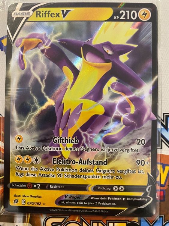 Pokemon-Karte Riffex V 070/192 | Kaufen auf Ricardo