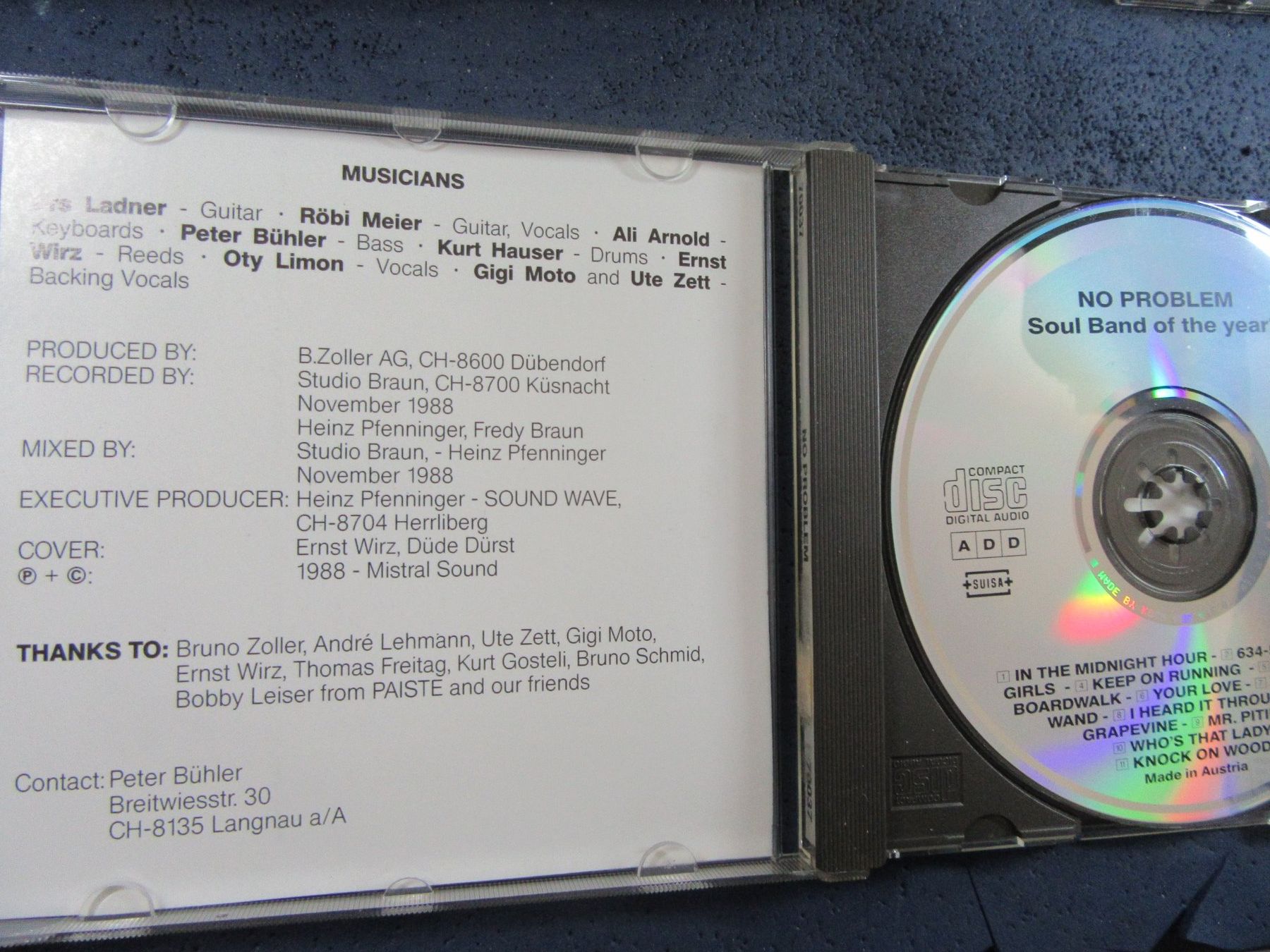NO PROBLEM CD SOUL BAND OF THE YEAR? SWITZERLAND (Gebraucht) in Ettingen für CHF 1 – mit ...