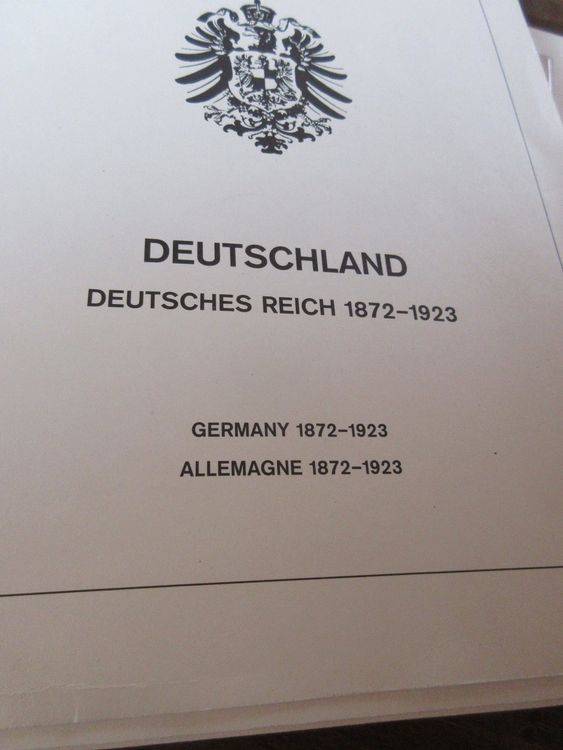 DEUTSCHES REICH 1872 - 1923 FEUILLETS AVEC ET SANS TIMBRES (Gebraucht ...