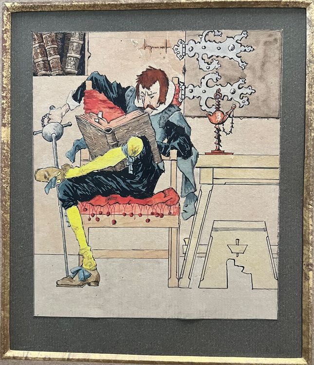 Antike Kämpfer Aquarell Unleserlich Signiert (Gebraucht) in Hochdorf für CHF 5 – mit Lieferung ...