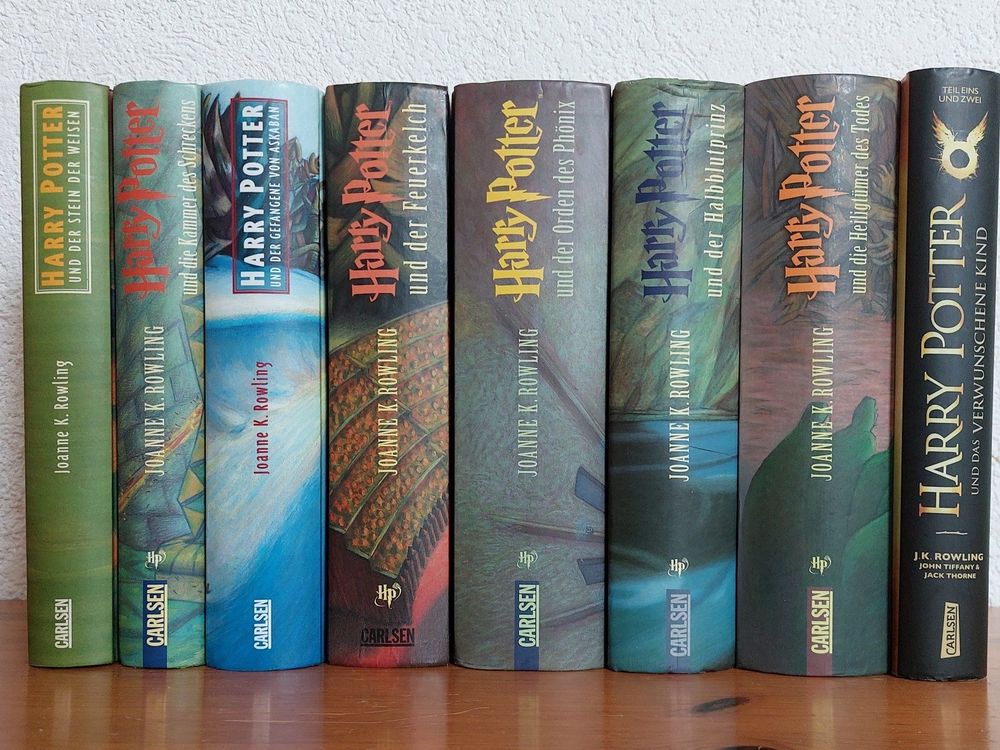 HARRY POTTER GEBUNDEN, Bd.1-7+ Bd.8 DAS VERWUNSCHENE KIND (Gebraucht ...
