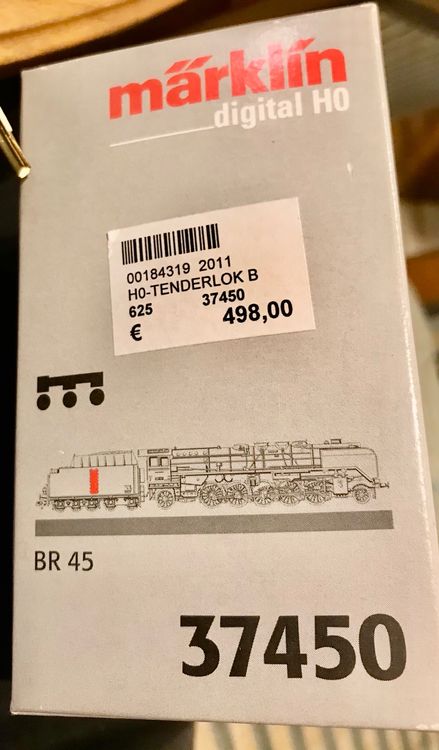 Dampflok H0 AC DRB BR45 020 Märklin 37450 digi Sound Rauch | Kaufen auf ...