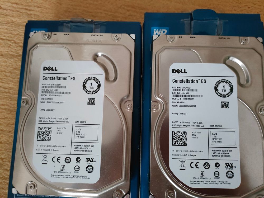 2x DELL Constellation ES 1TB 1.- (Gebraucht) in Yverdon-les-Bains für ...