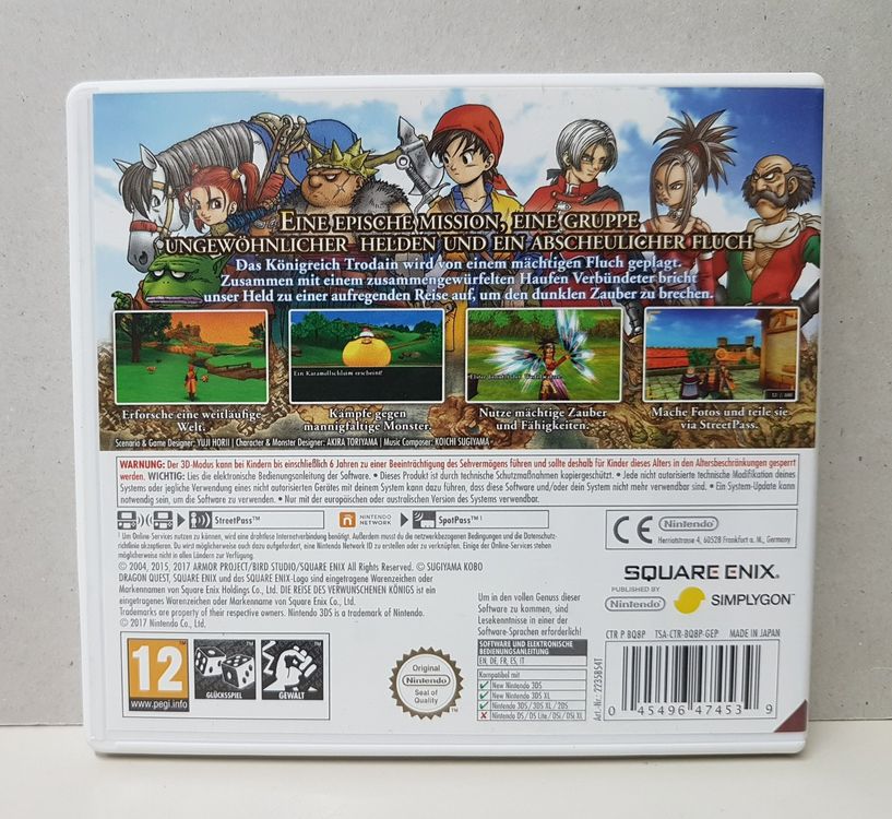 Dragon Quest VIII 8 Die Reise des verwunschenen Königs 3DS (Gebraucht) in Schüpfheim für CHF 52. ...