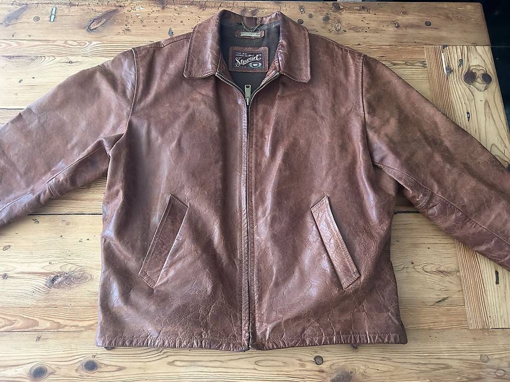 Coole Stewart Lederjacke in XXL 40' style | Kaufen auf Ricardo