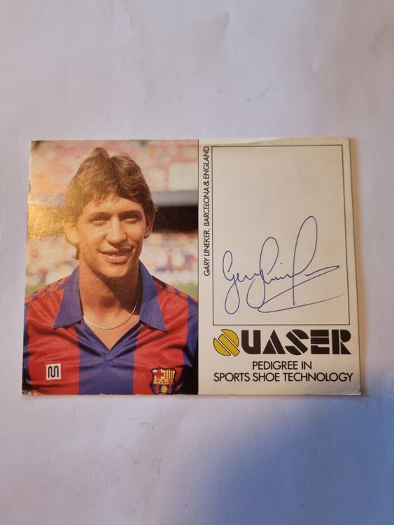 Autogramm Karte Gary Lineker FC Barcelona | Kaufen auf Ricardo