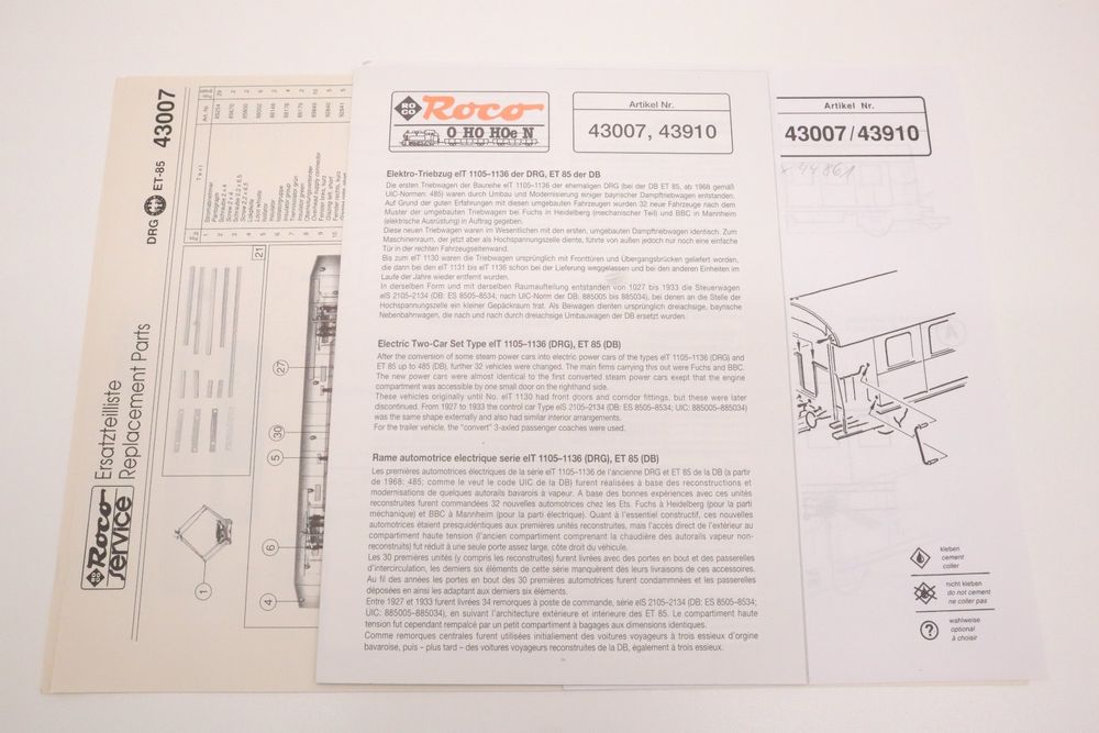 Roco 43007 DRG Triebwagen-Set, DC Analog, Schnittstelle, H0 (Gebraucht ...