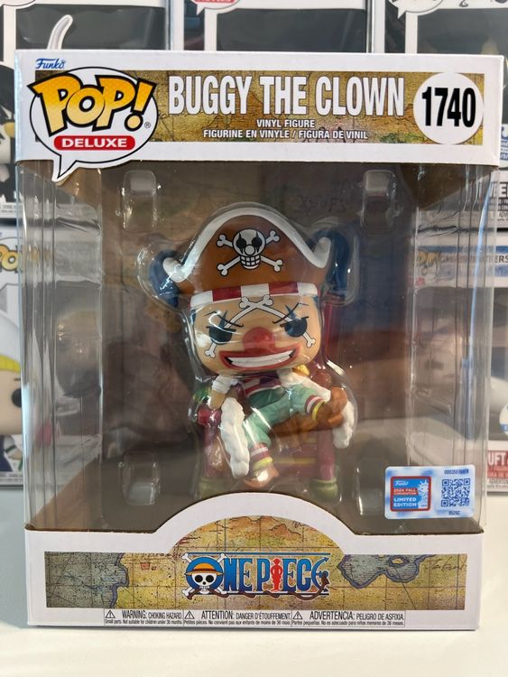 Funko POP! Deluxe One Piece Buggy The Clown on Throne Limit (Neu und ...