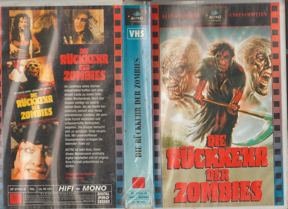 ASTRO FILM WORKS PRÄSENTIERT DIE RUCKKEHR DER ZOMBIIES VHS | Kaufen auf ... ASTRO FILM WORKS PRÄSENTIERT DIE RUCKKEHR DER ZOMBIIES VHS | Kaufen auf ...
